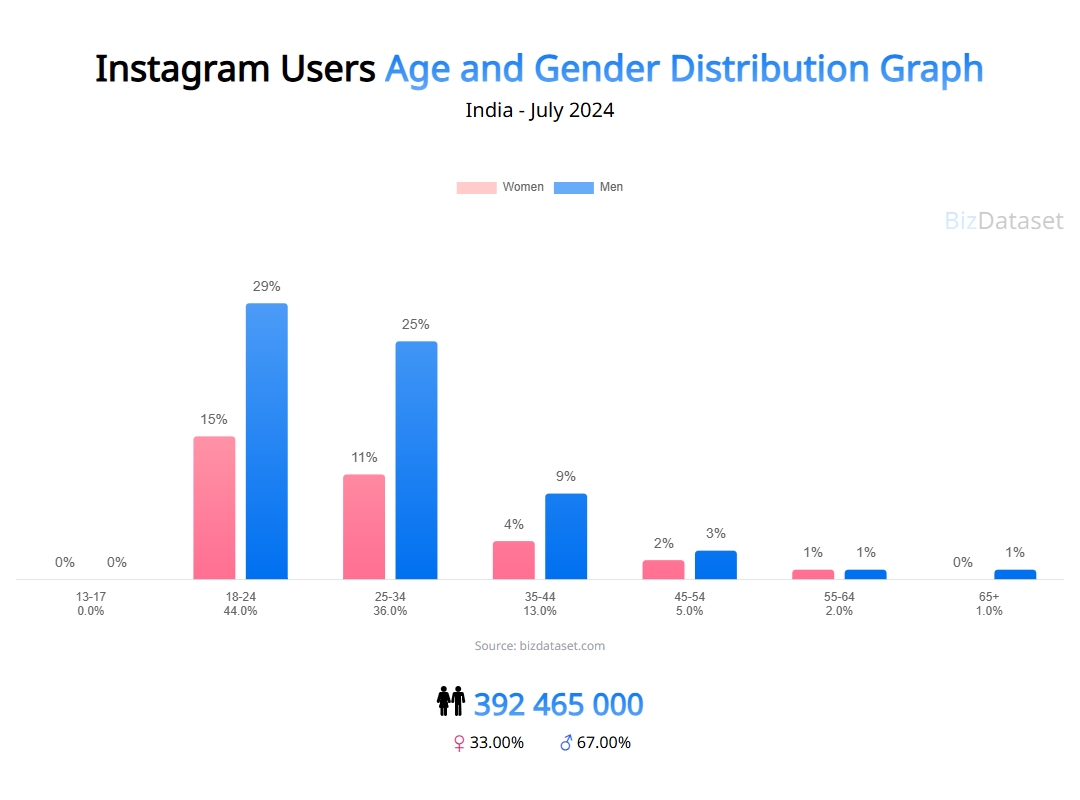 Instagram Users in India - July 2024 statistics
